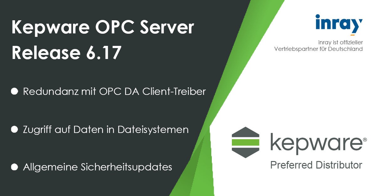 Kepware Release 6.17 - Alle Neuerungen im Überblick